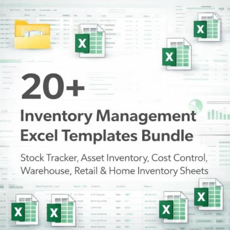 20+ Inventory Management Excel Templates Bundle | Stock Tracker, Asset ...