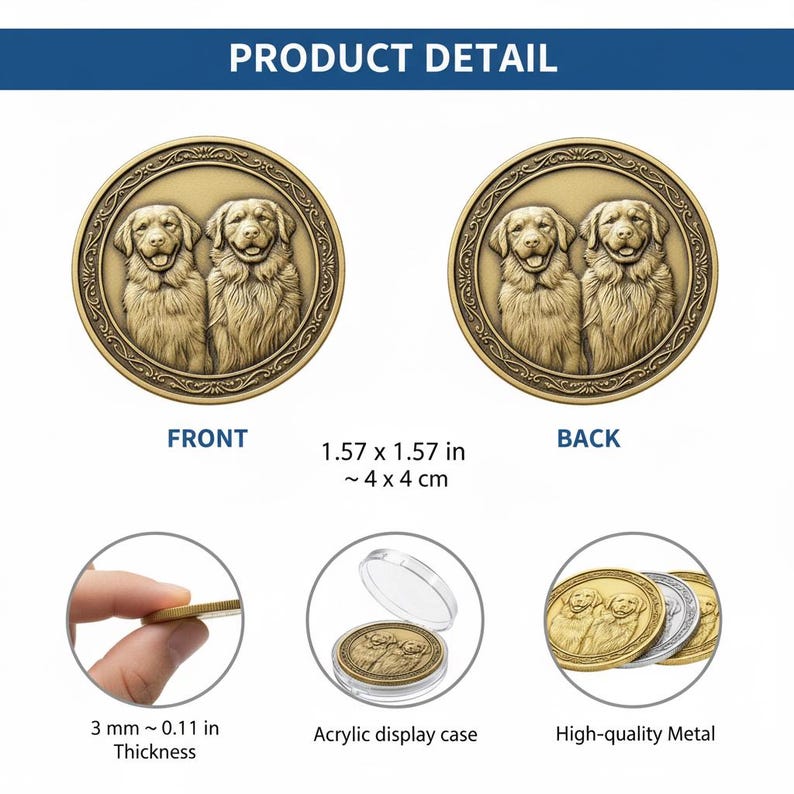 USA 250th Anniversary Eagle Challenge Coin, Patriotic Metal Collectible ...