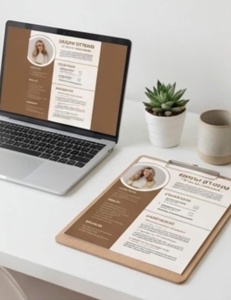 ATS Friendly Resume Template – Professional Canva CV | Editable Modern ...