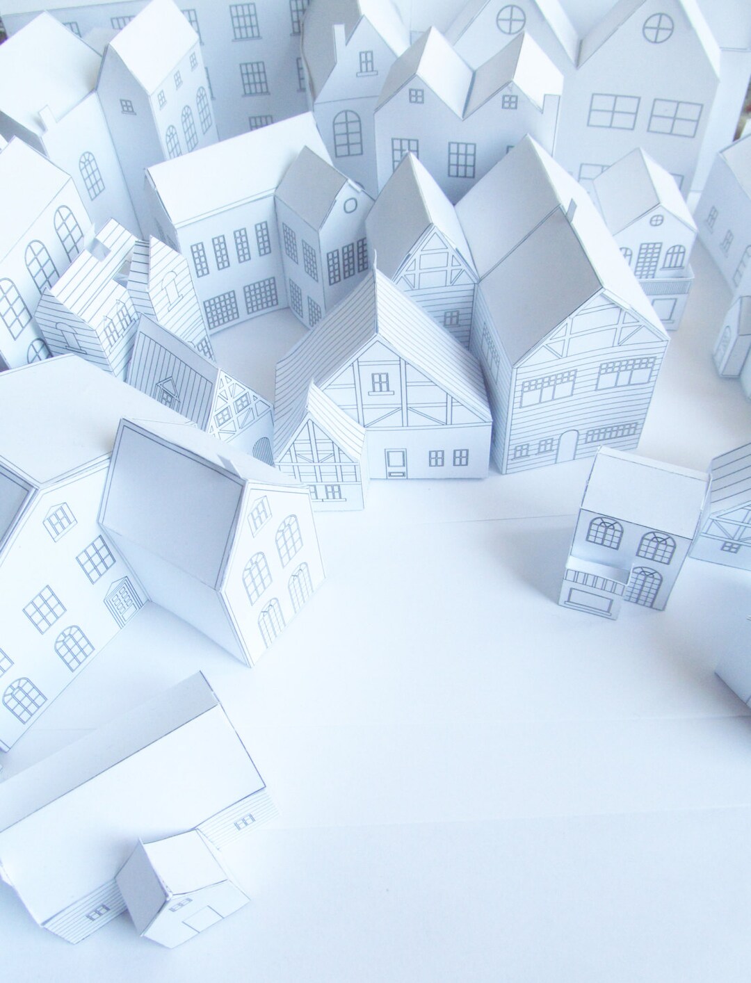 19 DIY Paper Houses, Ready Design Templates to Print, Cute Christmas ...