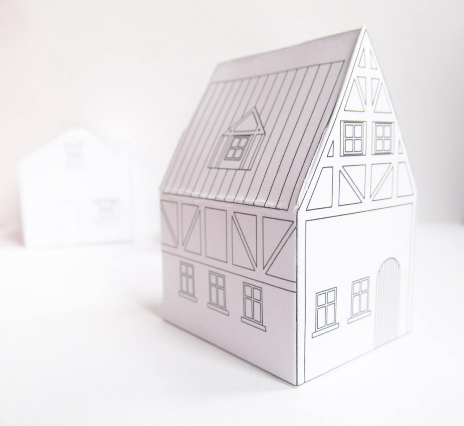 DIY Paper House, Little Model House, Cute for Decoration, Do Your Own ...