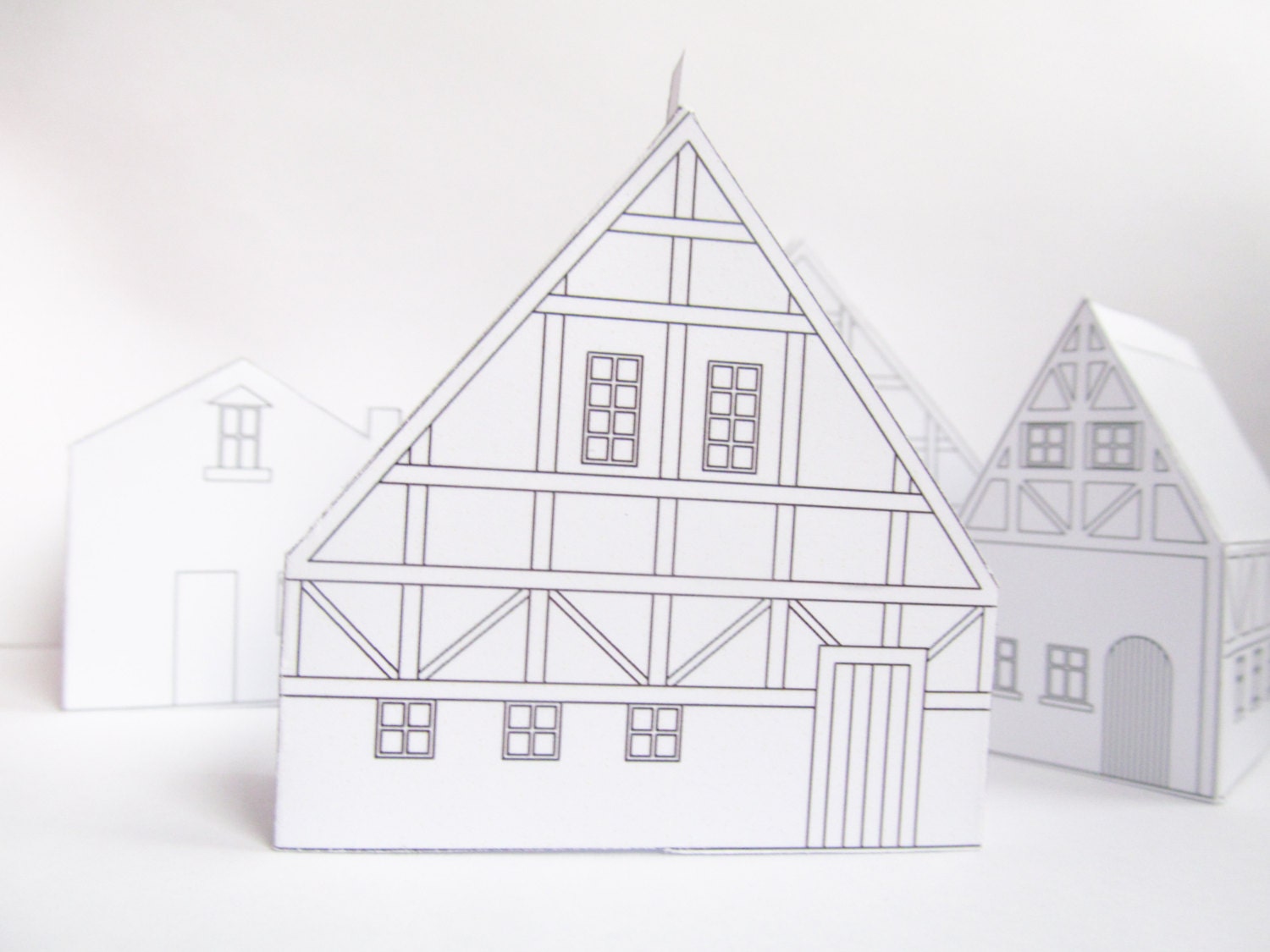 DIY Paper House, Ready Design Template to Print, Cute Christmas ...