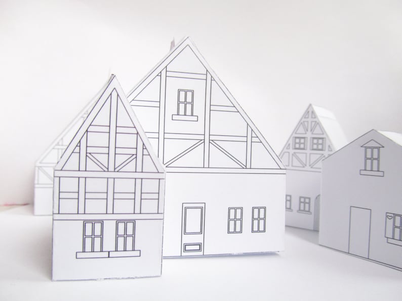 Case di carta scaricare modelli pronta per la stampa il - Etsy Italia