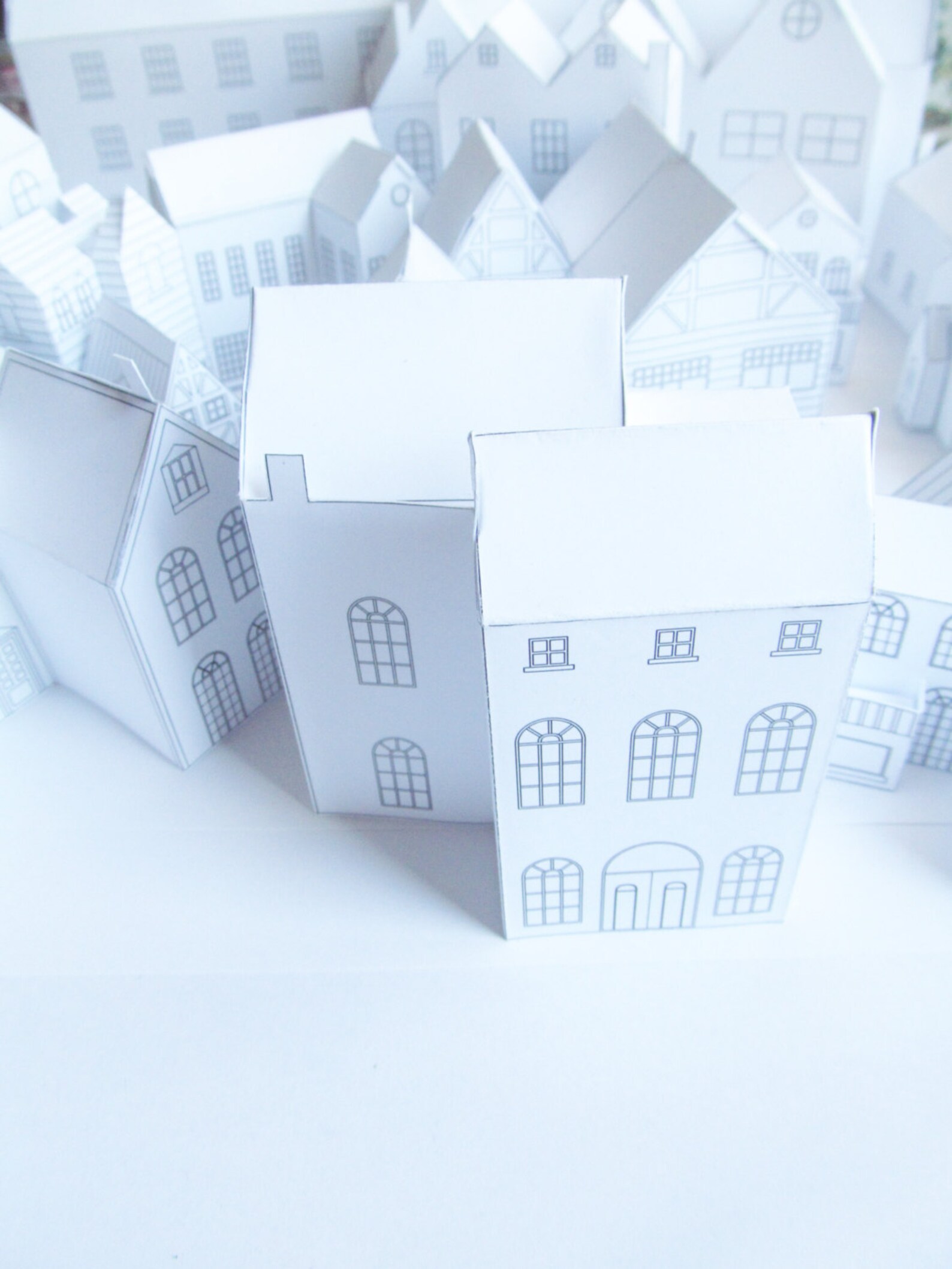 19 DIY Paper Houses, Ready Design Templates to Print, Cute Christmas ...