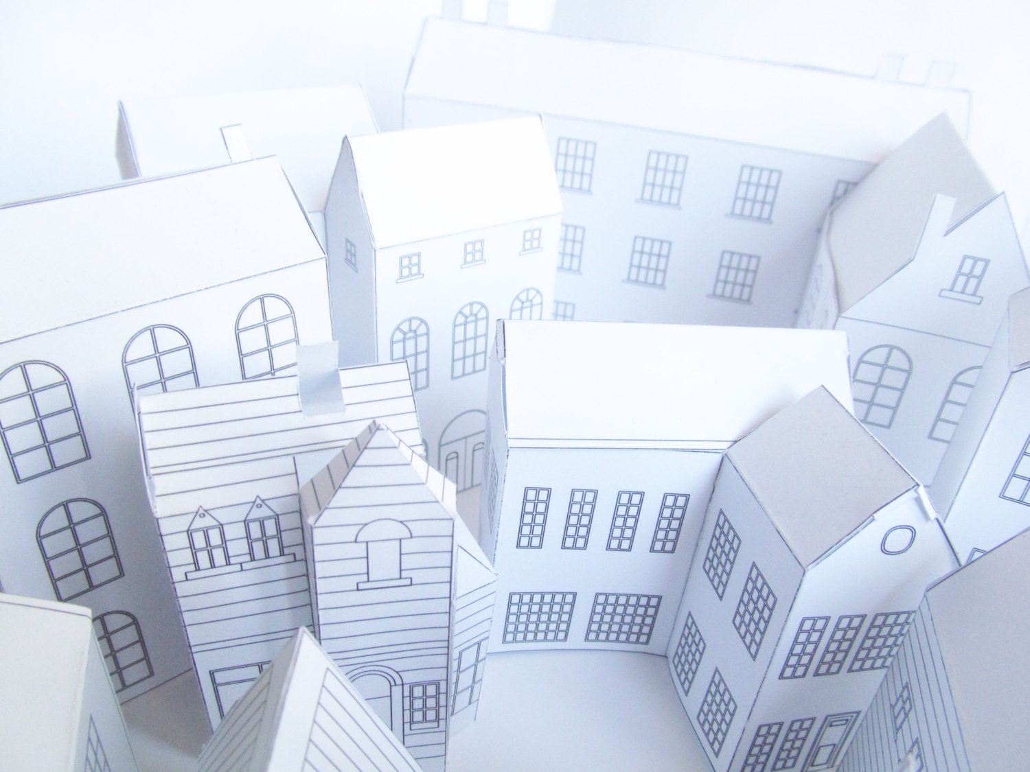 19 DIY Paper Houses, Ready Design Templates to Print, Cute Christmas ...