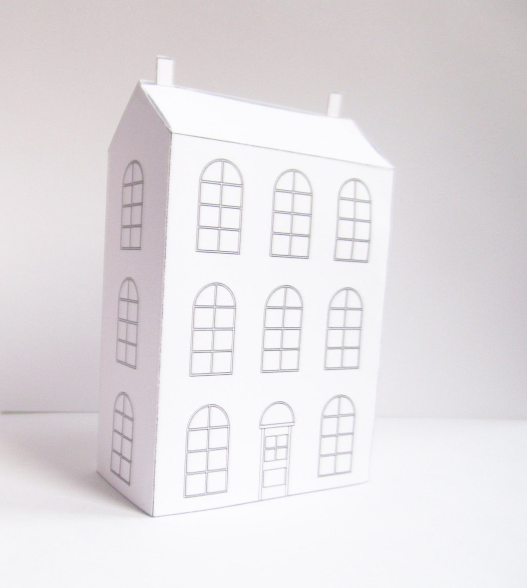 DIY Paper House, Ready Design Template to Print, Cute Christmas ...
