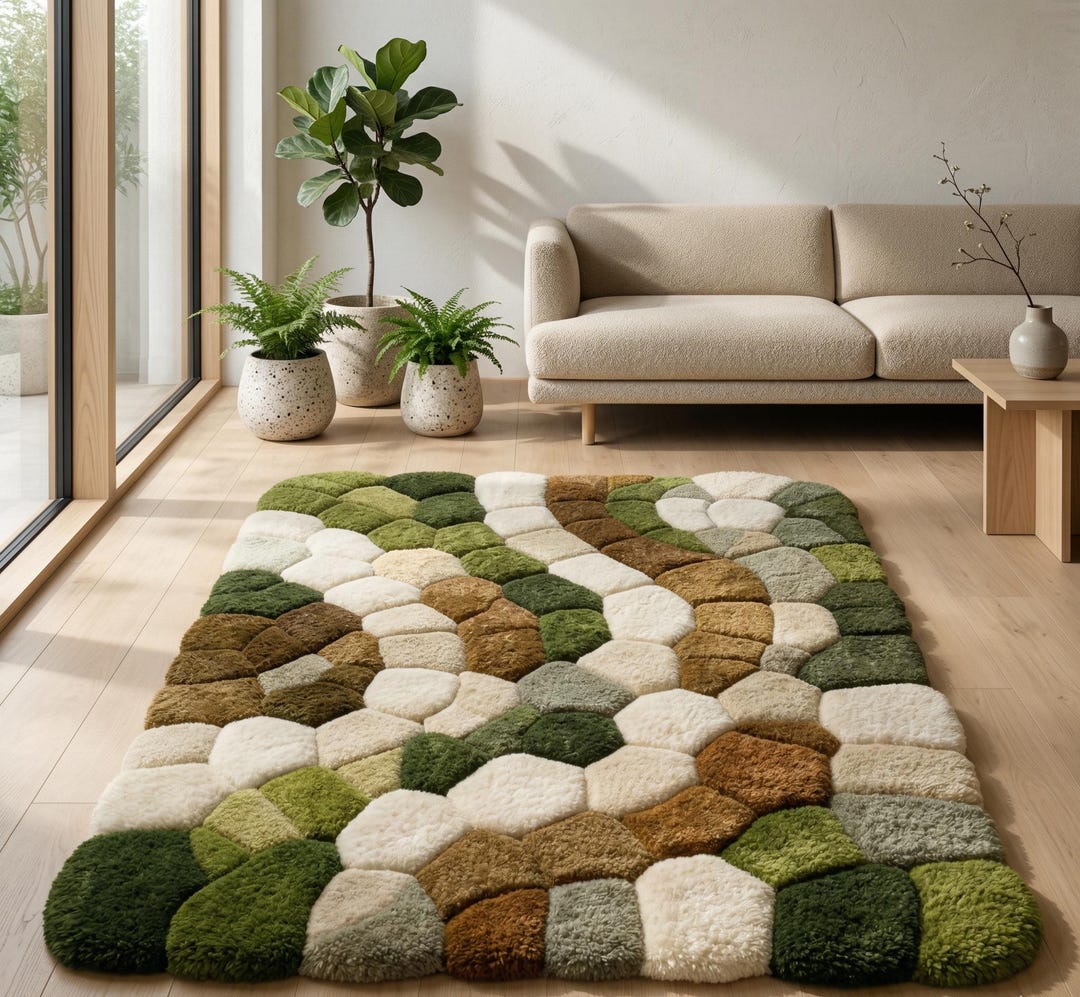 Handcrafted Hand Tufted Rug | Cool Area Rug | Custom Wool Carpet ...