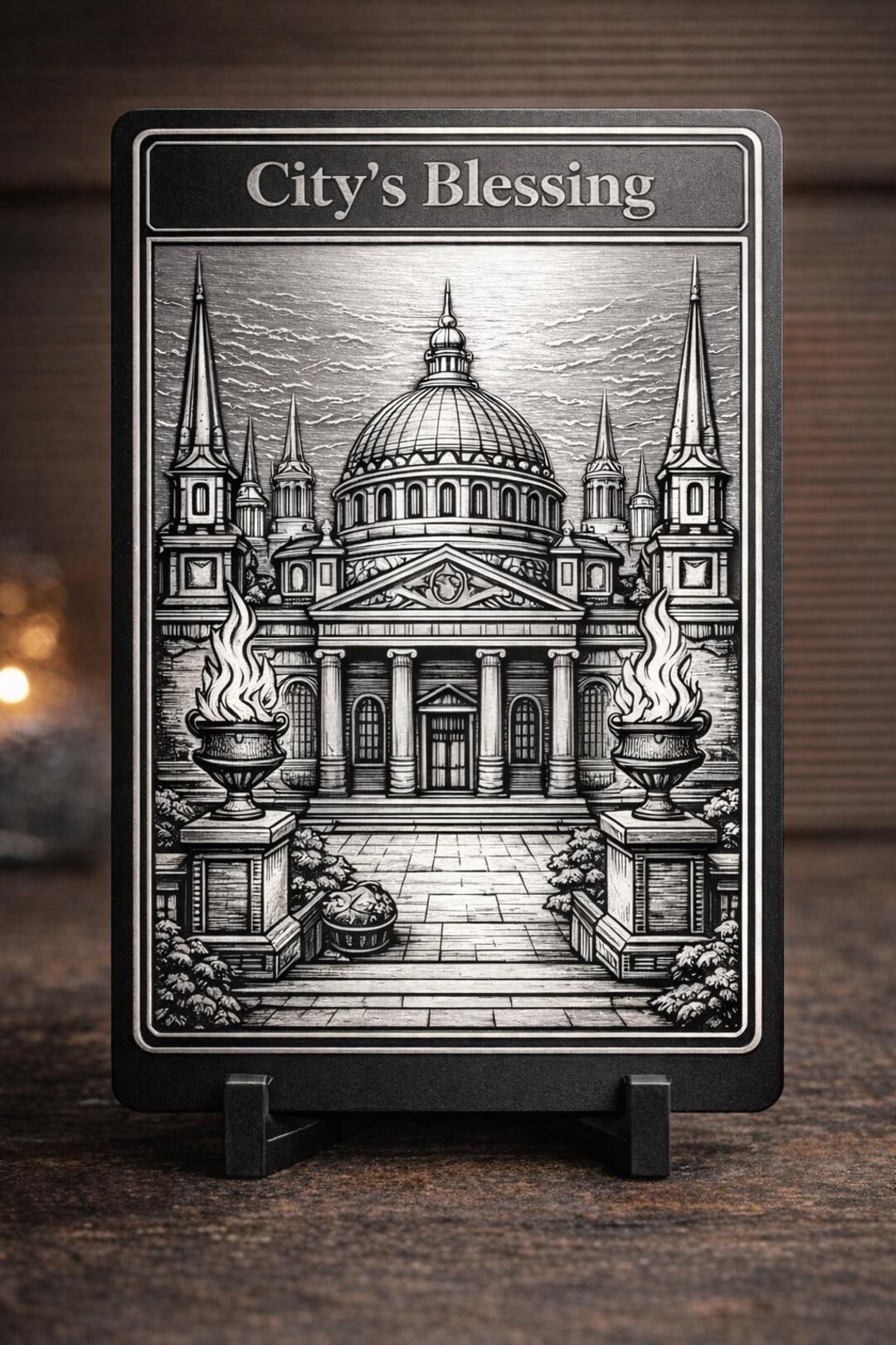 Laser Engraved Aluminum MTG Token - City's Blessing Proxy - Etsy