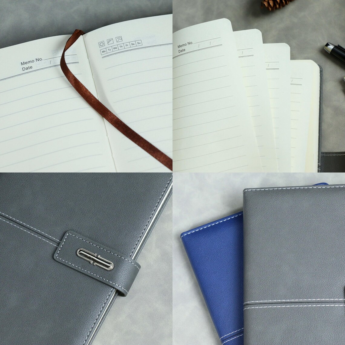 Custom Company Logo Notebook Gift Set, Personalized Journal, Matching ...