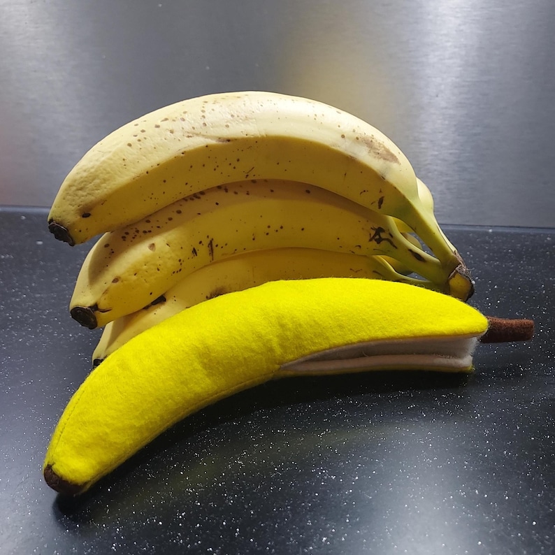 Felt Banana Pattern - PDF Sewing Pattern - Velcro Banana- Felt Fruit ...