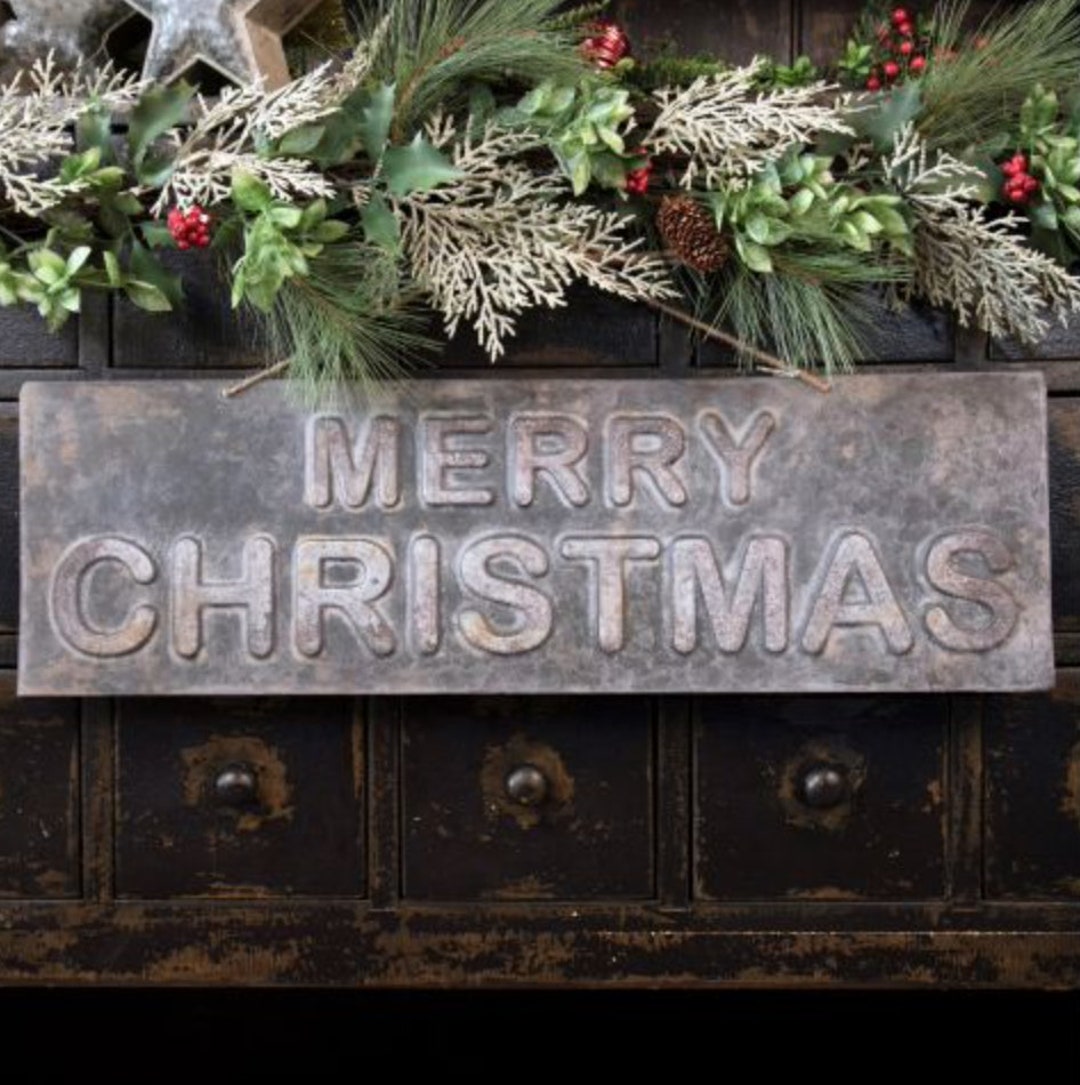 Rustic Vintage Farmhouse merry Christmas Holiday - Etsy