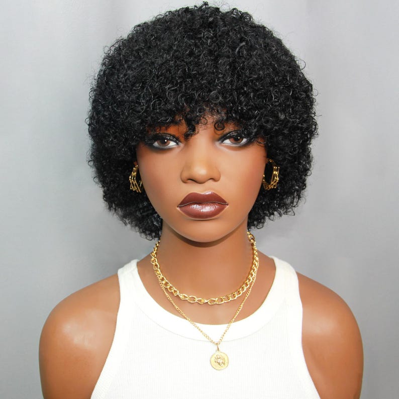 Fluffy, Curly Short Wig - Etsy