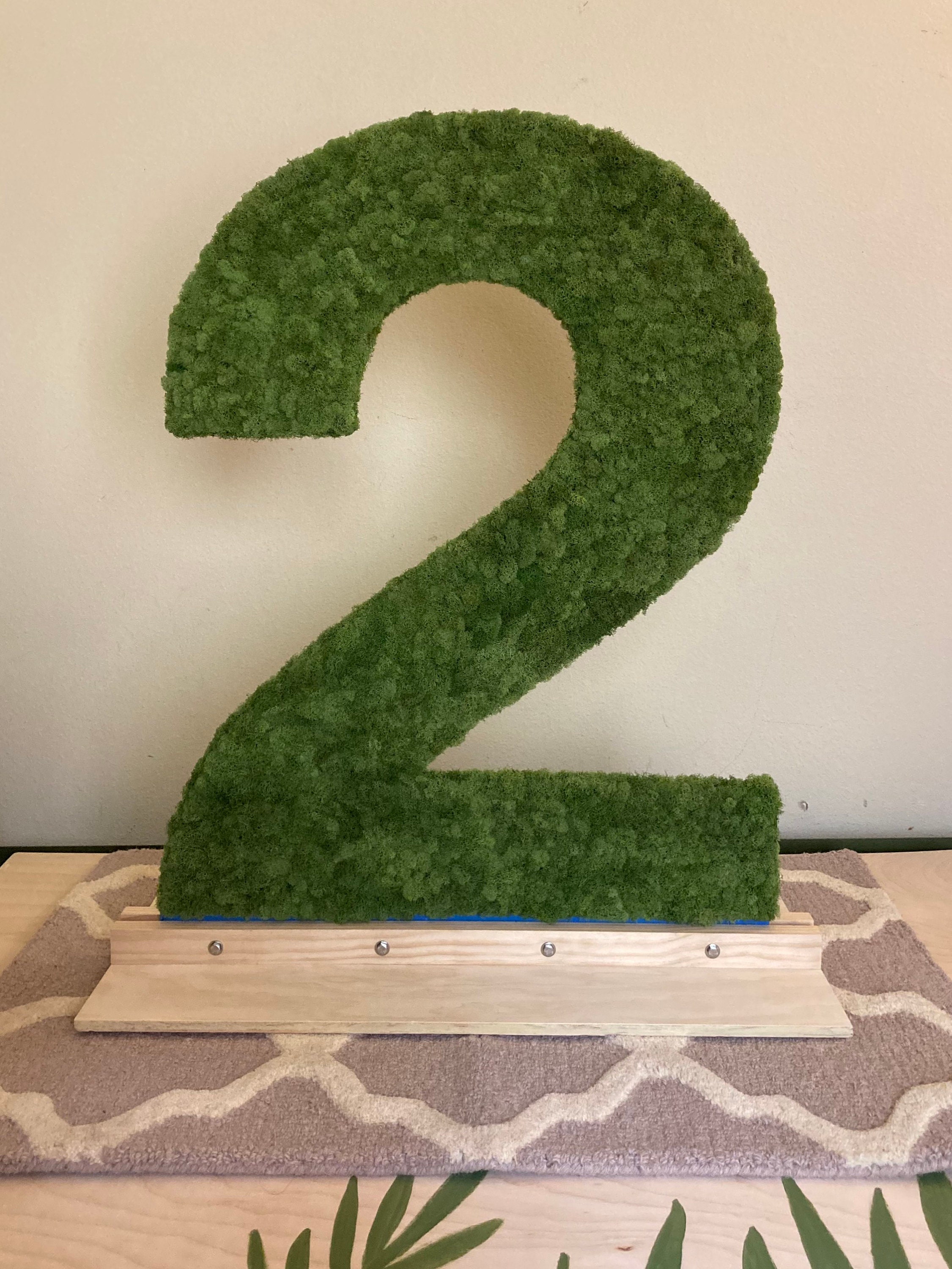 3 Foot Tall Standing Moss Number/letter/symbol With Optional Portable ...