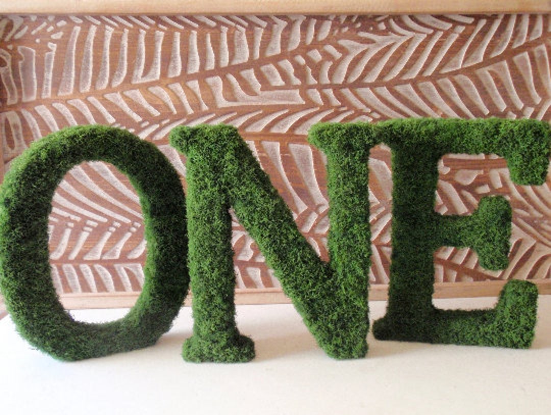 Freestanding 10" Moss Letters/numbers/symbols - Choose Any Letters ...