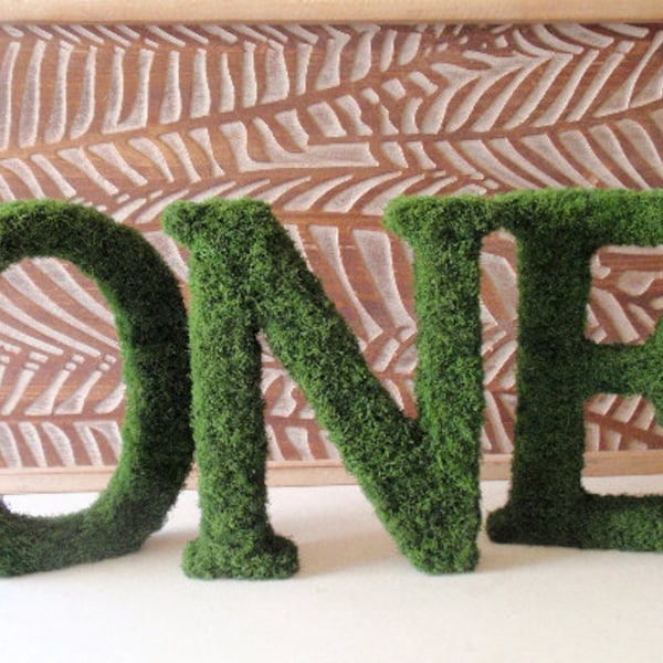 Moss Letters - Etsy