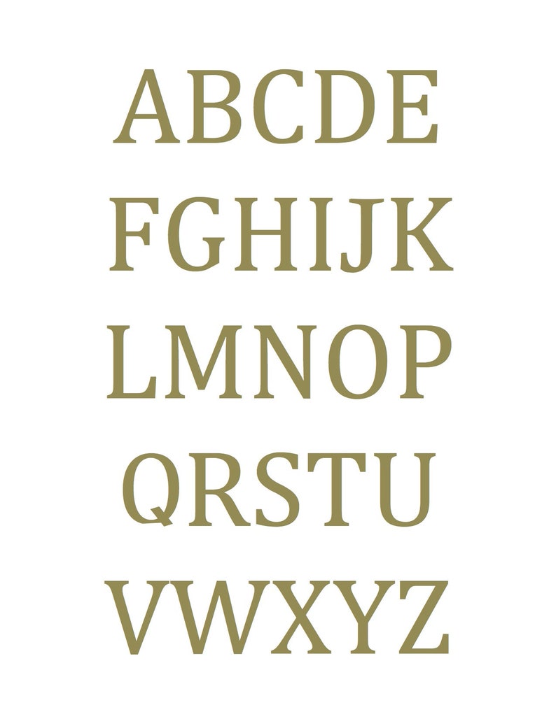 5" High Stand-alone Moss Lettering on Wood Base - Choose up to 10 ...