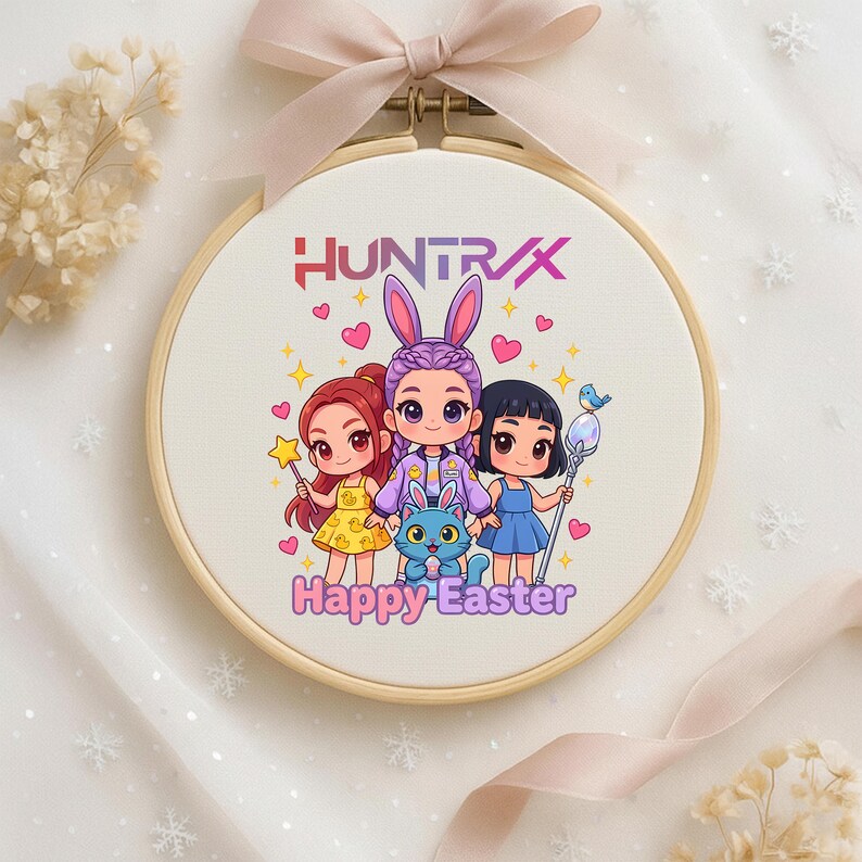 Kpop Huntrix Easter PNG Bundle, Demon Hunters Clipart (digital Download ...