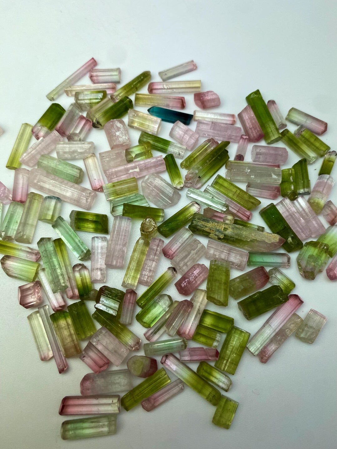 Beautiful Tourmaline Bi Colour Crystals From Afghanistan (weight:60gram ...
