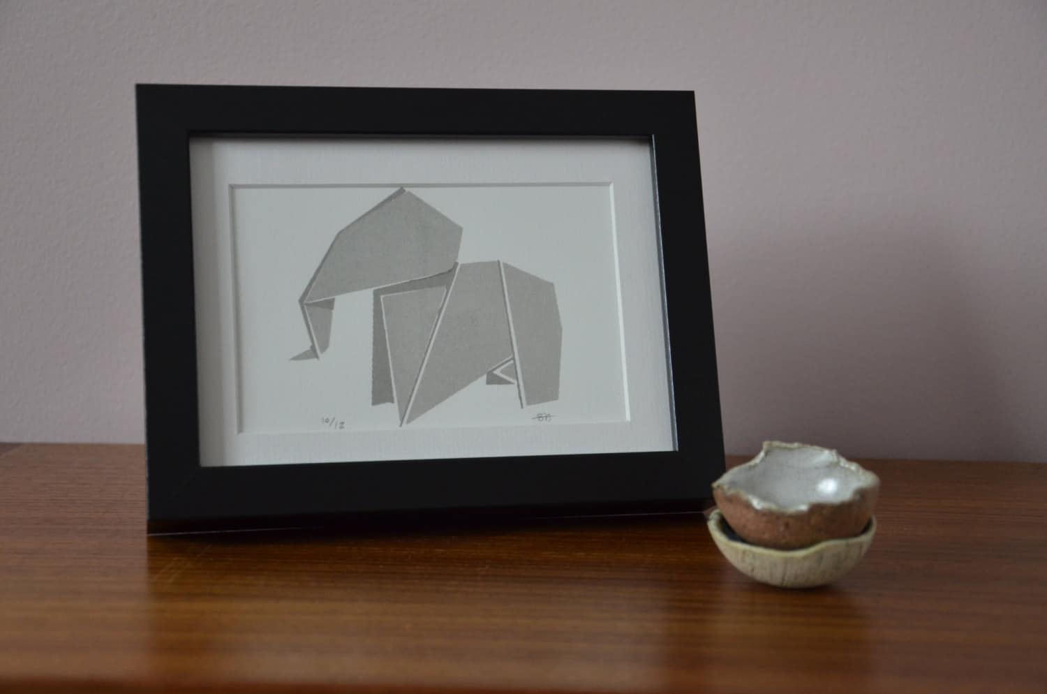 Screenprint Origami Animals - Etsy