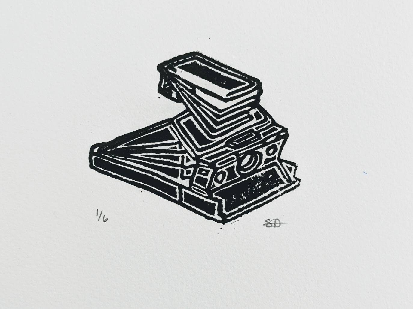 Mini Vintage Camera Linocuts - Etsy