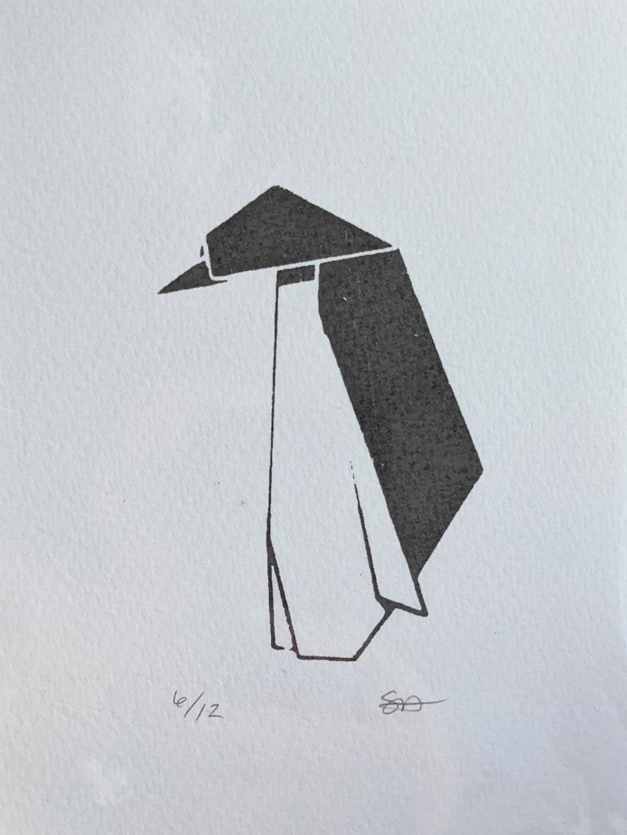 Screenprint Origami Animals - Etsy