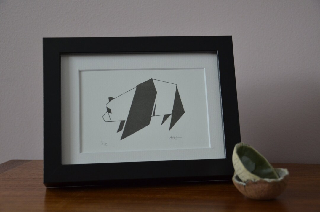 Screenprint Origami Animals - Etsy