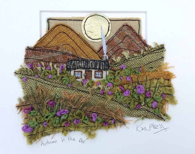 Autumn in the Air - Irish Art Irish Landscape Art Textile Art Irish ...