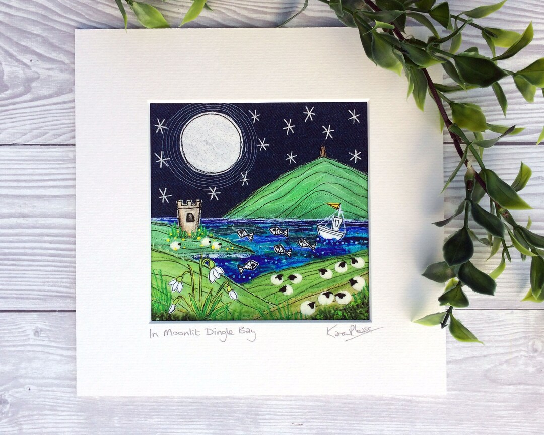 DINGLE BAY ART Print of Original Dingle Art Dingle Art Irish Textile ...
