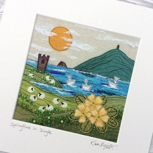 Springtime in Dingle. Dingle Bay Art Print of Original Irish Textile ...