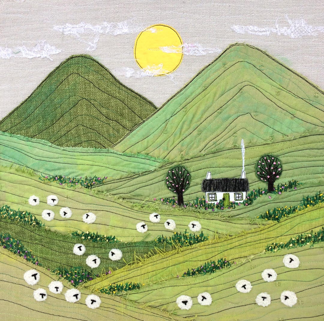 Coming Home. Irish Landscape Art Print Irish Cottage Print Croft Gift ...