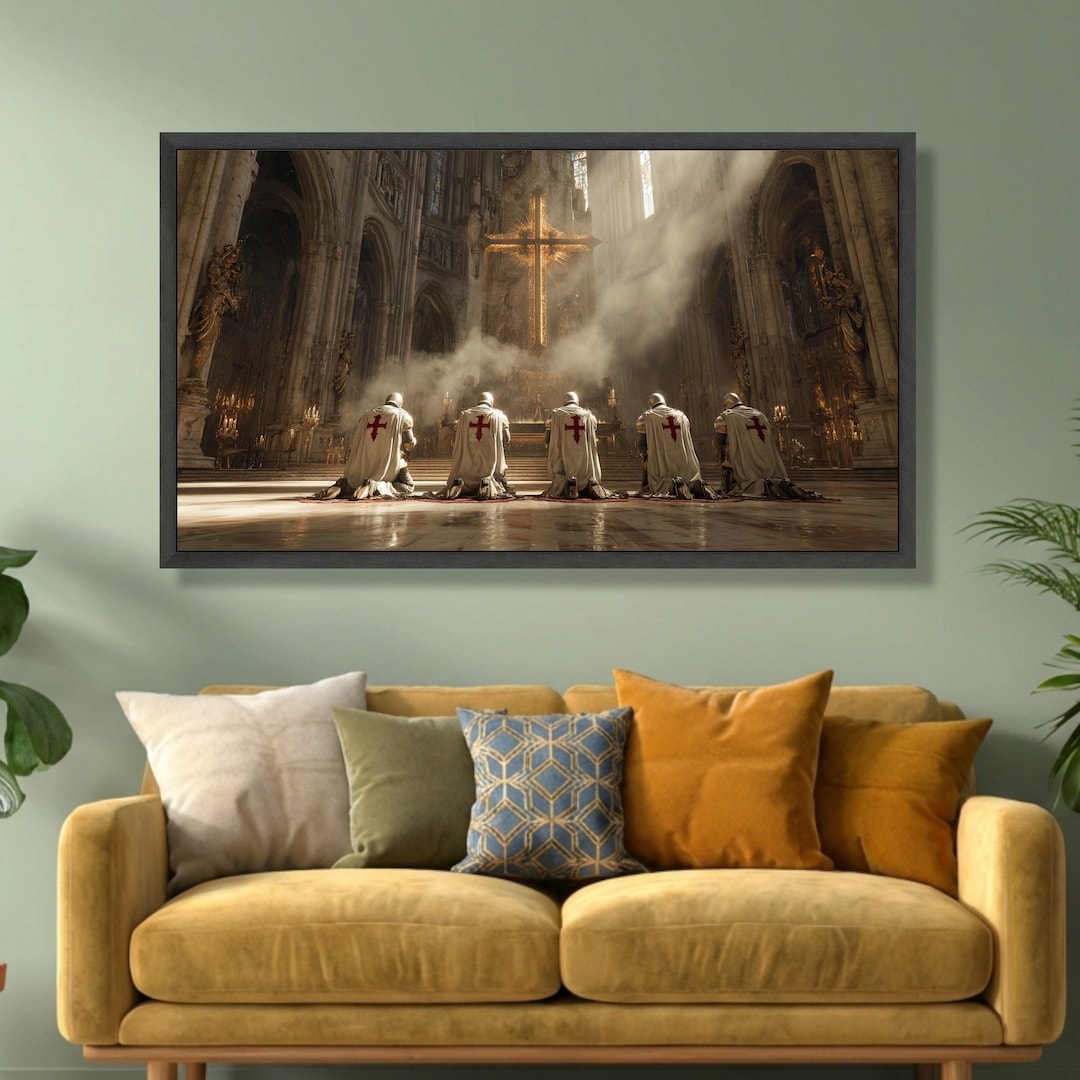 Knights Templar Canvas Print, Gothic Cathedral, Religious Wall Art - Etsy