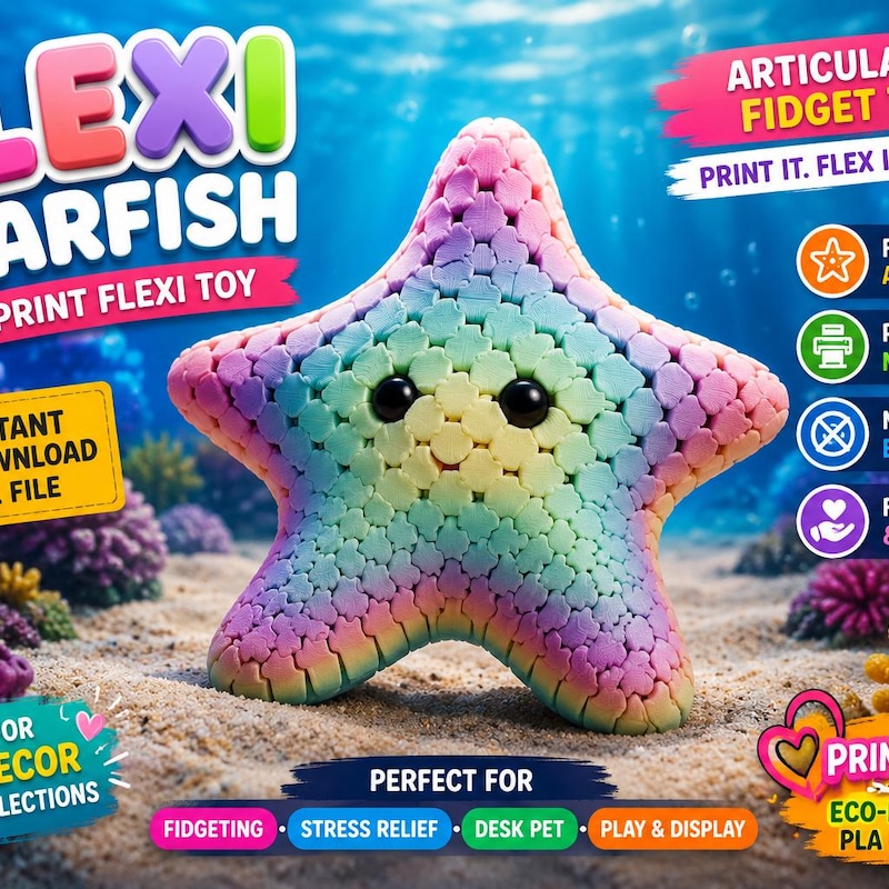Starfish Fidgets. - Etsy