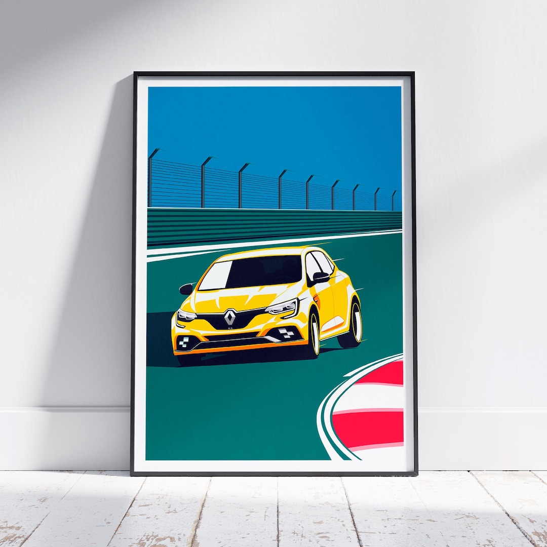 Renault Megane 4 RS Poster | Minimalist Poster | Car Enthusiast Gift ...