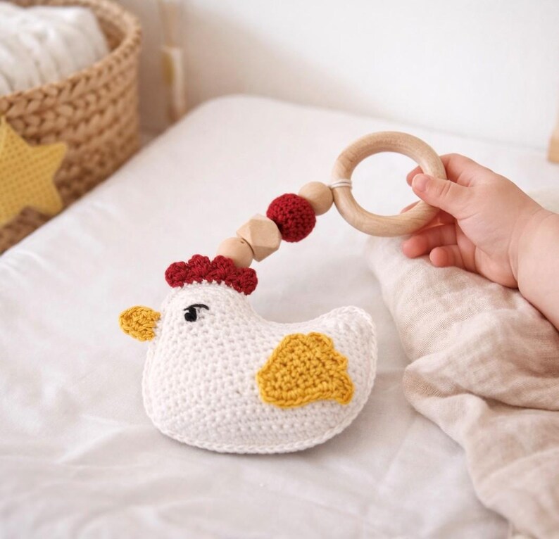 Crochet Pattern Teething Ring Chicken (dutch) - Etsy
