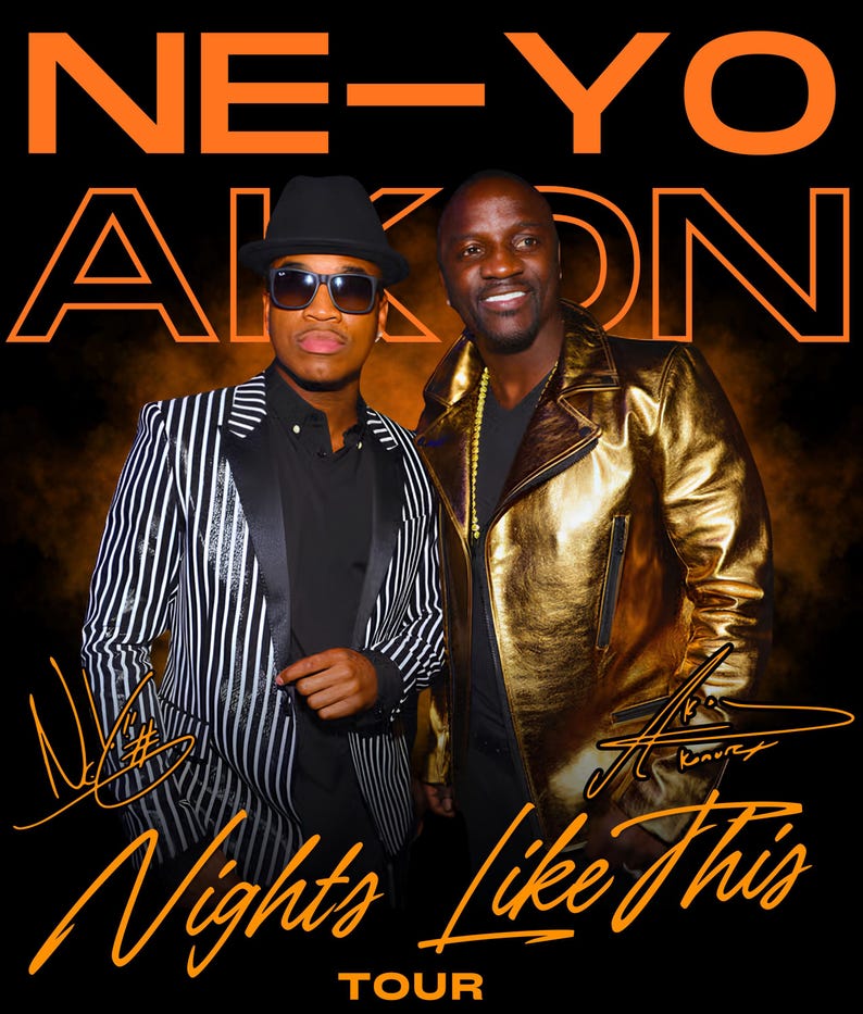 Ne-yo Akon Nights Like This Tour 2026 PNG (digital Download) - Etsy Canada