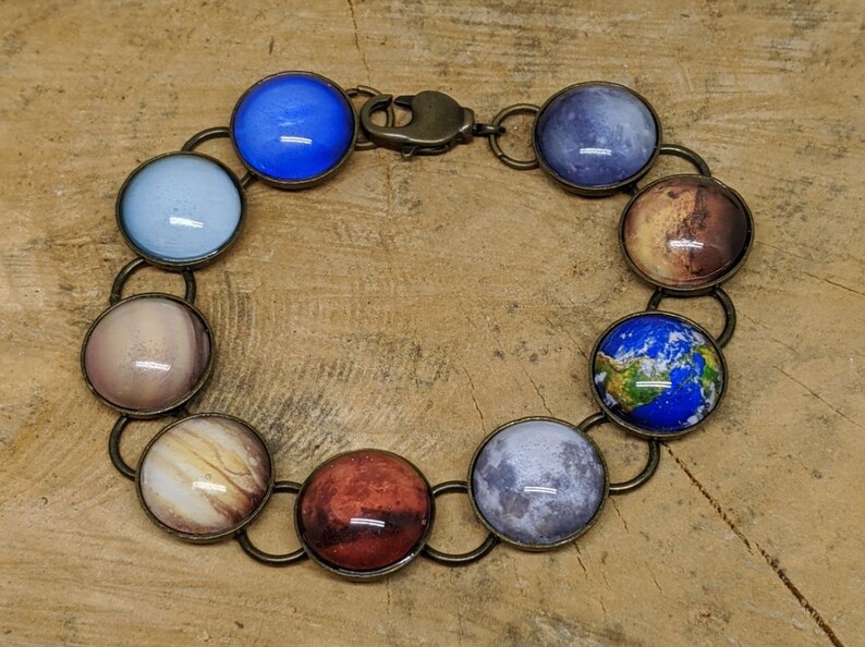 Solar System Bracelet Brass Planet Bracelet Planet Jewelry - Etsy