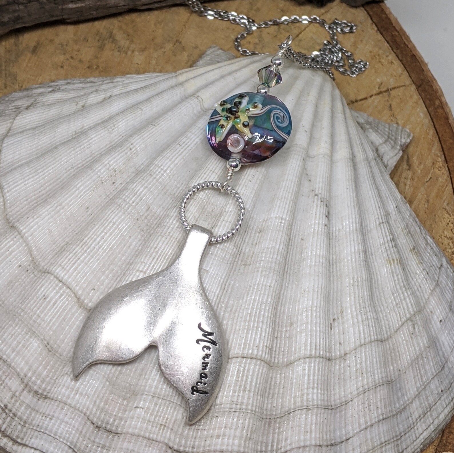 Mermaid Jewelry Mermaid Tail Necklace Beach Jewelry Mermaid - Etsy
