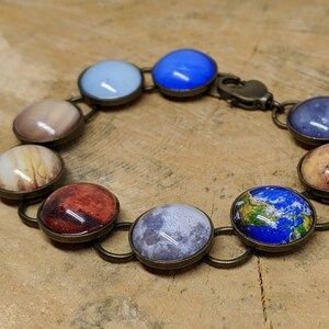 Solar System Bracelet Brass Planet Bracelet Planet Jewelry - Etsy