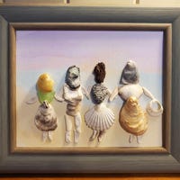 Three Friends. Friendship. Together. Pebble Art. Pebble Picture. - Etsy