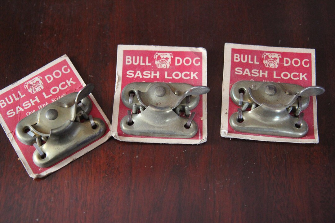 Vintage Bulldog Window Sash Locks Architectural Salvage New in Package ...