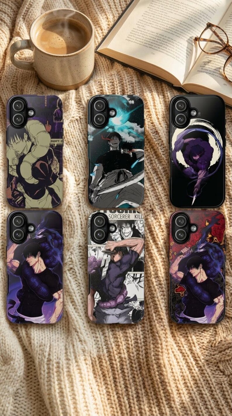 6 Style Toji Fushiguro Jujutsu Kaisen Inspire Custom Anime Phone Case ...
