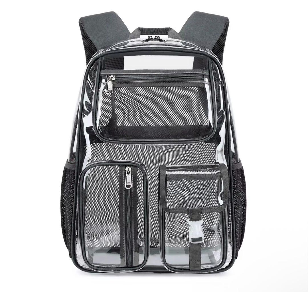 Clear TPU Backpack, Heavy Duty Waterproof 16-inch - Etsy