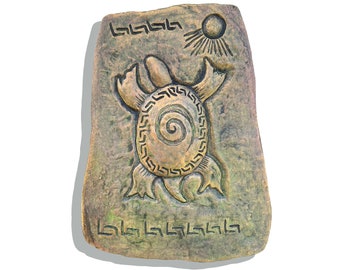 Turtle Stepping Stone Concrete, Outdoor Garden - Etsy