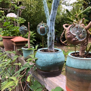 Turtle, Dragonfly, Moon, Terracotta Garden Marker Ornaments - Etsy