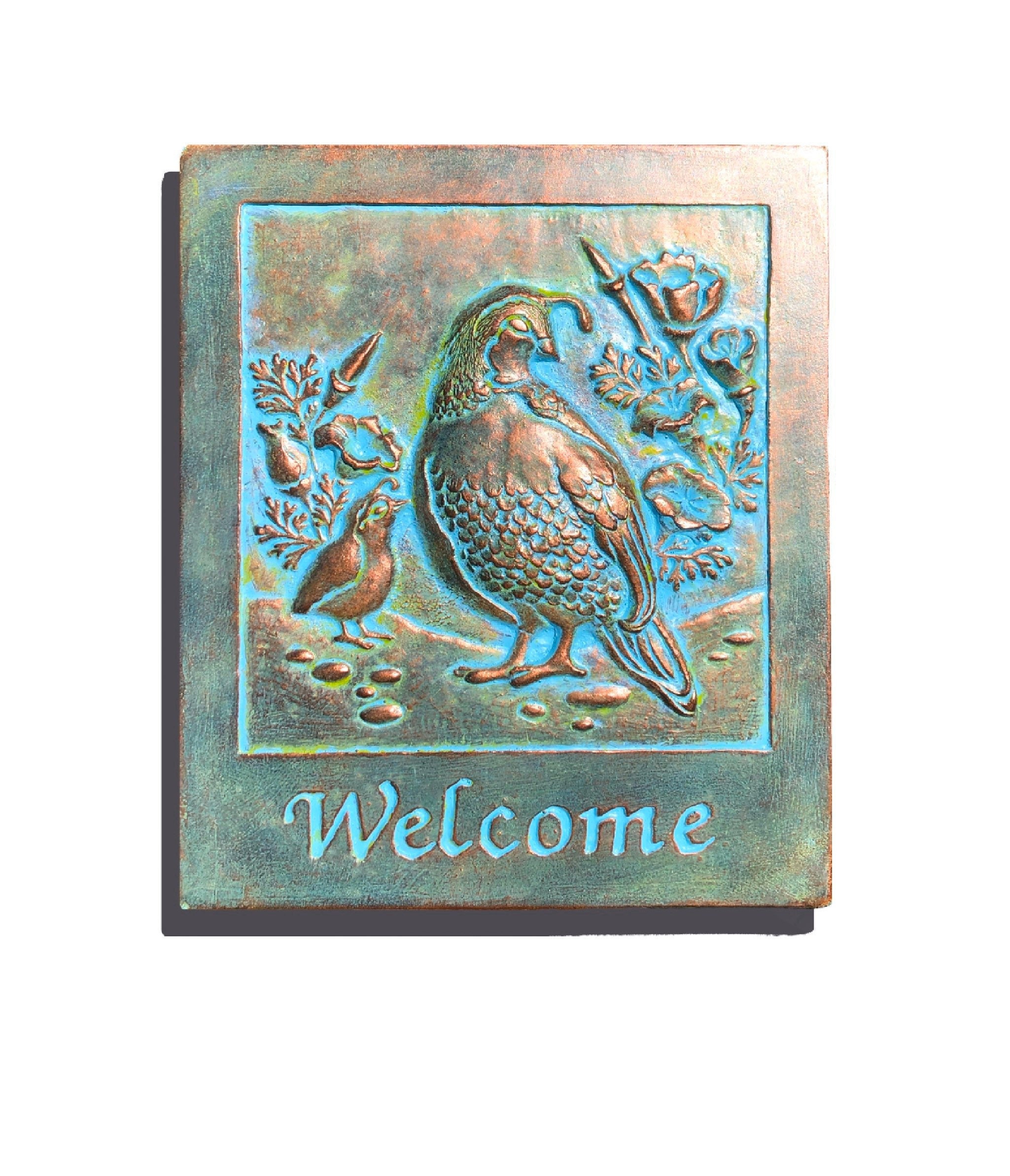 Concrete Quail Hanging Garden Sign - Etsy