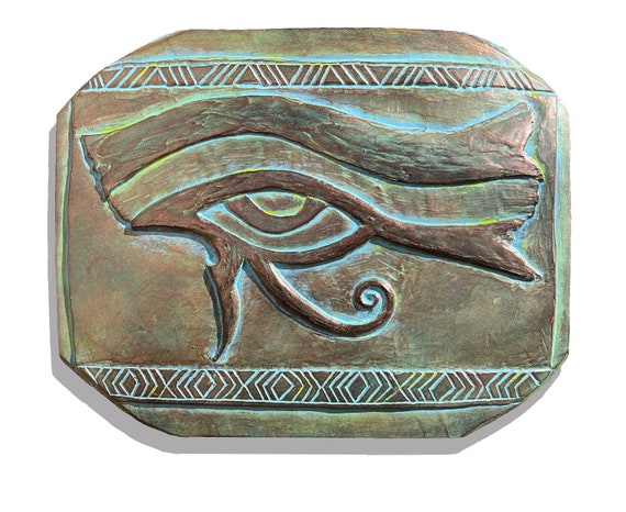 Eye of Ra Concrete Garden Plaque - Etsy