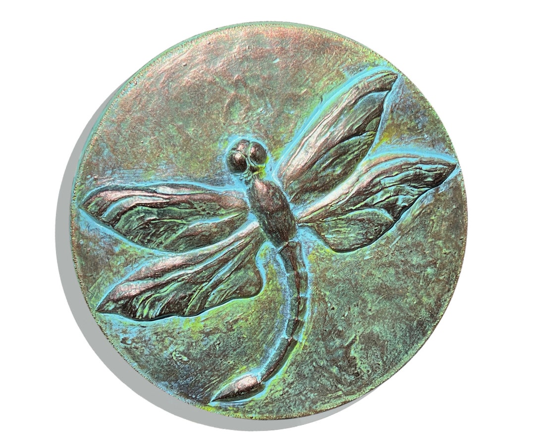 Concrete Dragonfly Garden Plaque - Etsy UK