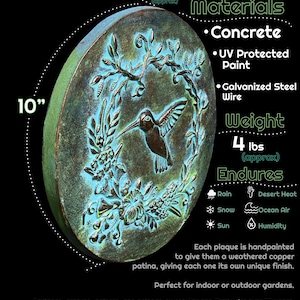 Hummingbird Concrete Garden Ornament - Etsy