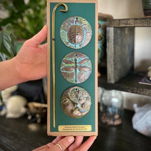 Turtle, Dragonfly, Moon, Terracotta Garden Marker Ornaments - Etsy