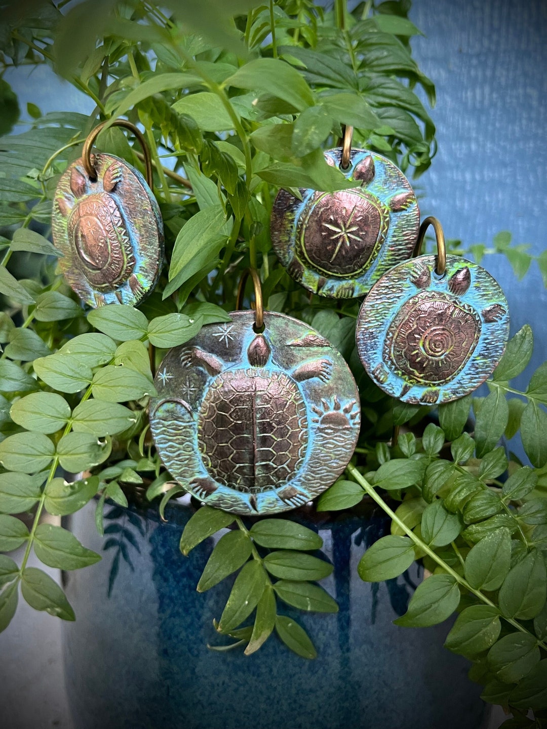Turtle Terracotta Garden Marker Ornaments - Etsy